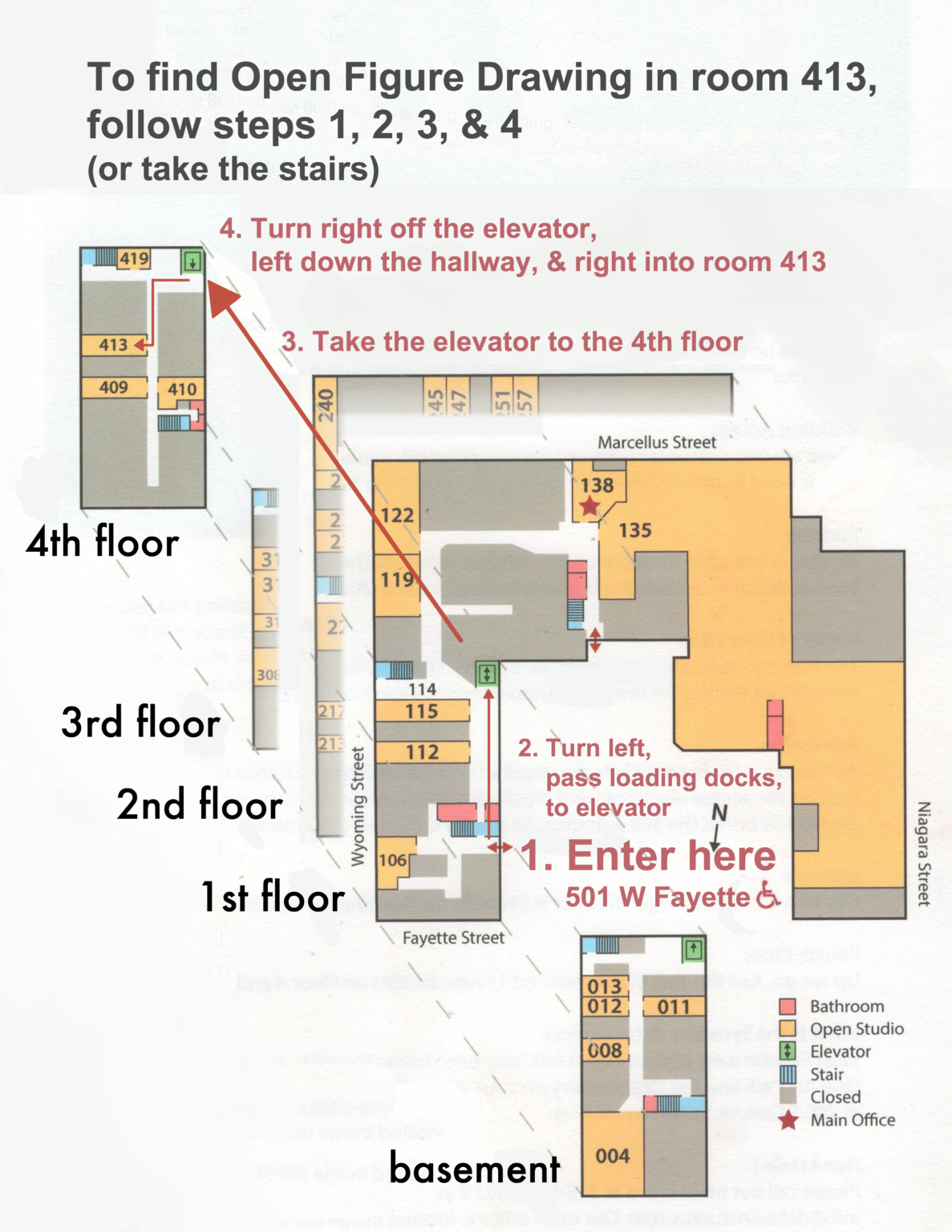 Delavan Studios, Room 413 – Open Figure Drawing